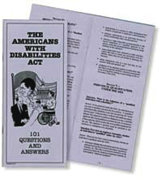 The Americans with Disabilities Act: 101 Questions and Answers ...